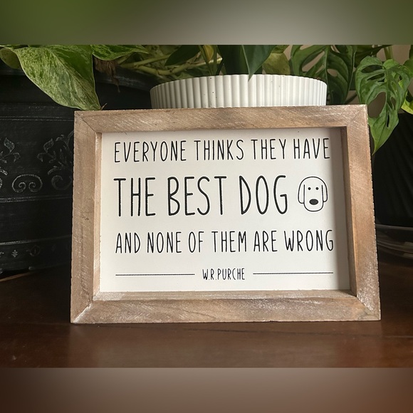 Accents | Rustic Best Dog Sign | Poshmark